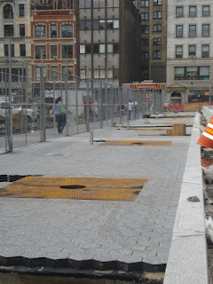 Union Square Park Update: Tree Pits, Big Pit, And Now- Water Feature!