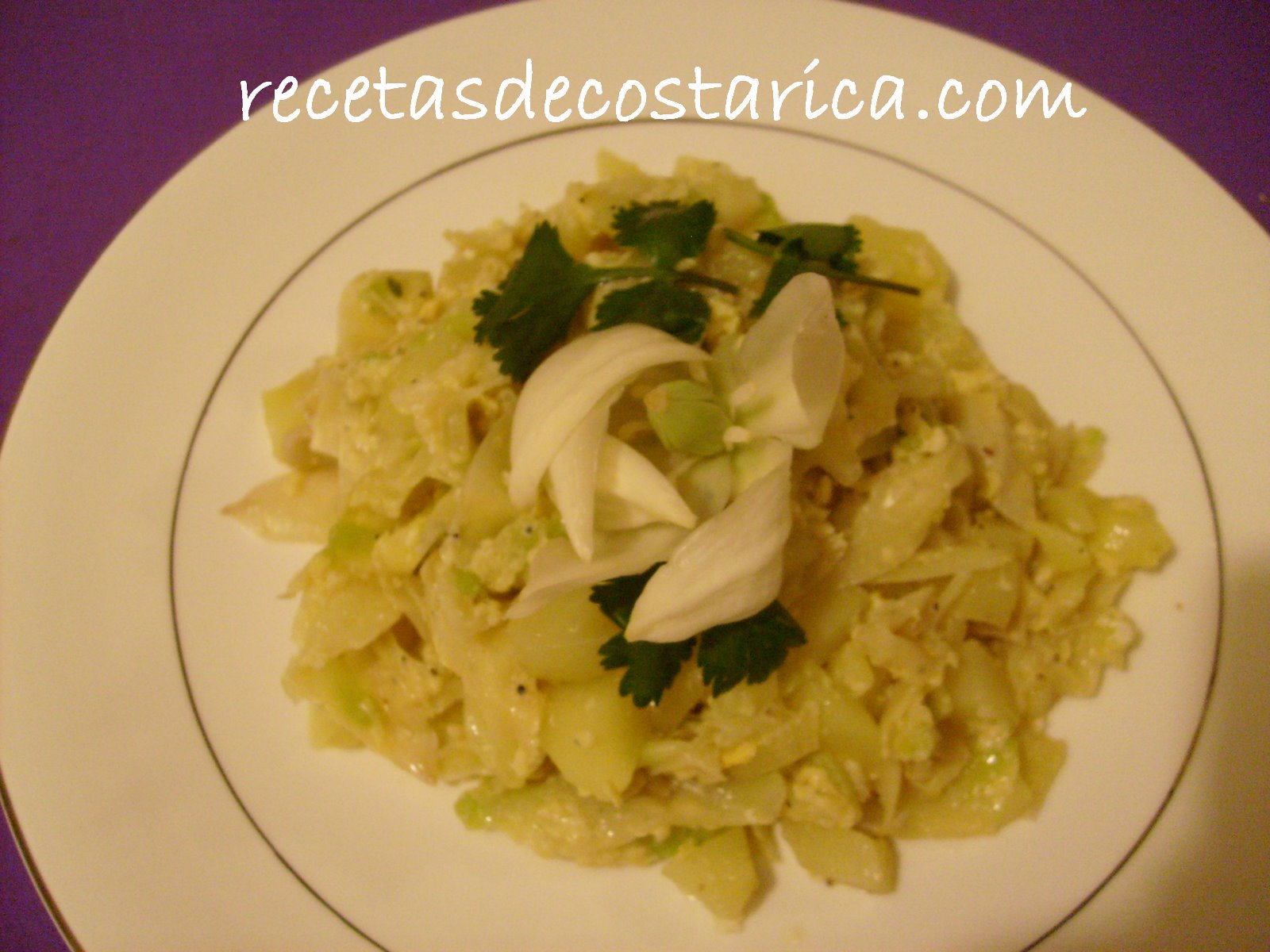 Cocina Costarricense: flor de itabo picadillo