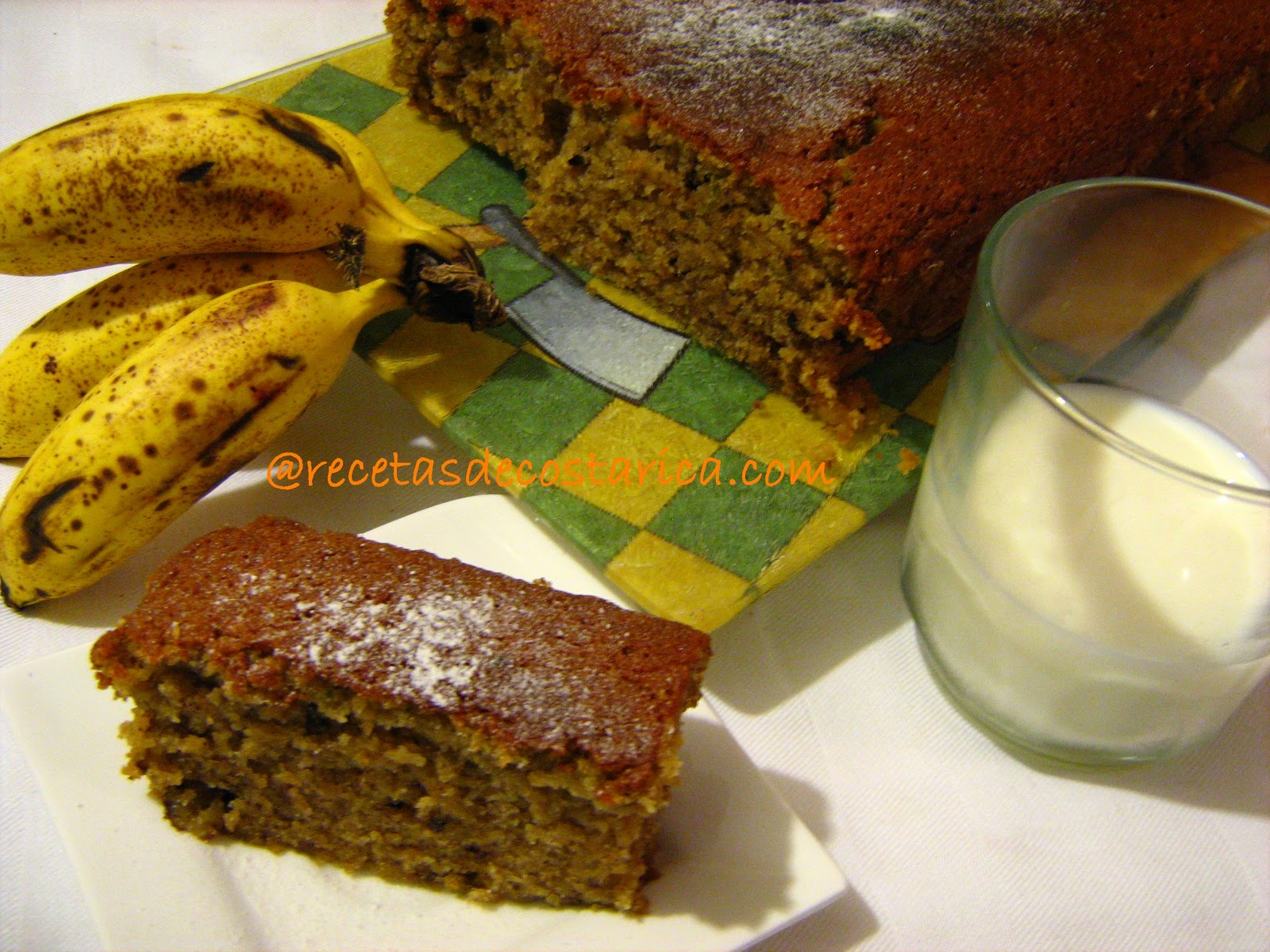 Cocina Costarricense: queque de banano