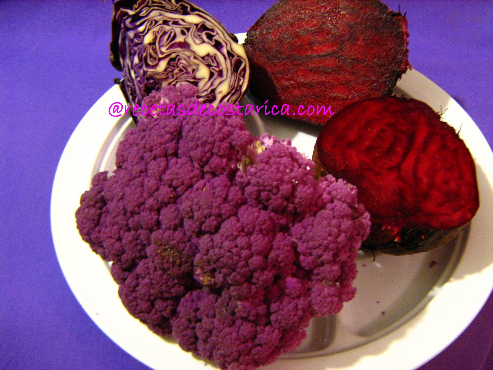 Cocina Costarricense: coliflor morada