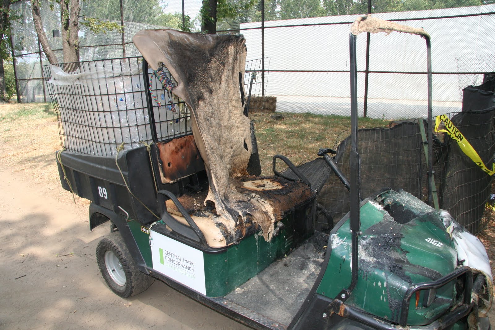 A Walk in the Park: Central Park Golf Carts Destroyed By "Suspicious" Fire
