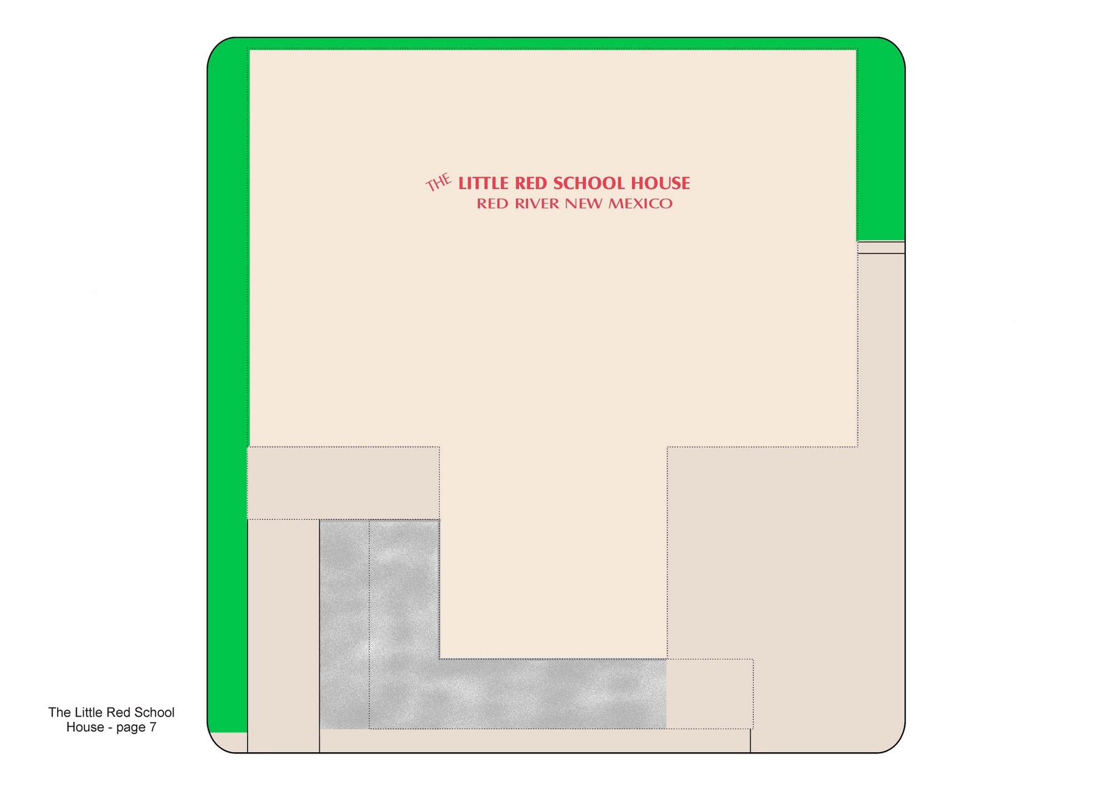 My Little House: Red Schoolhouse Paper Model