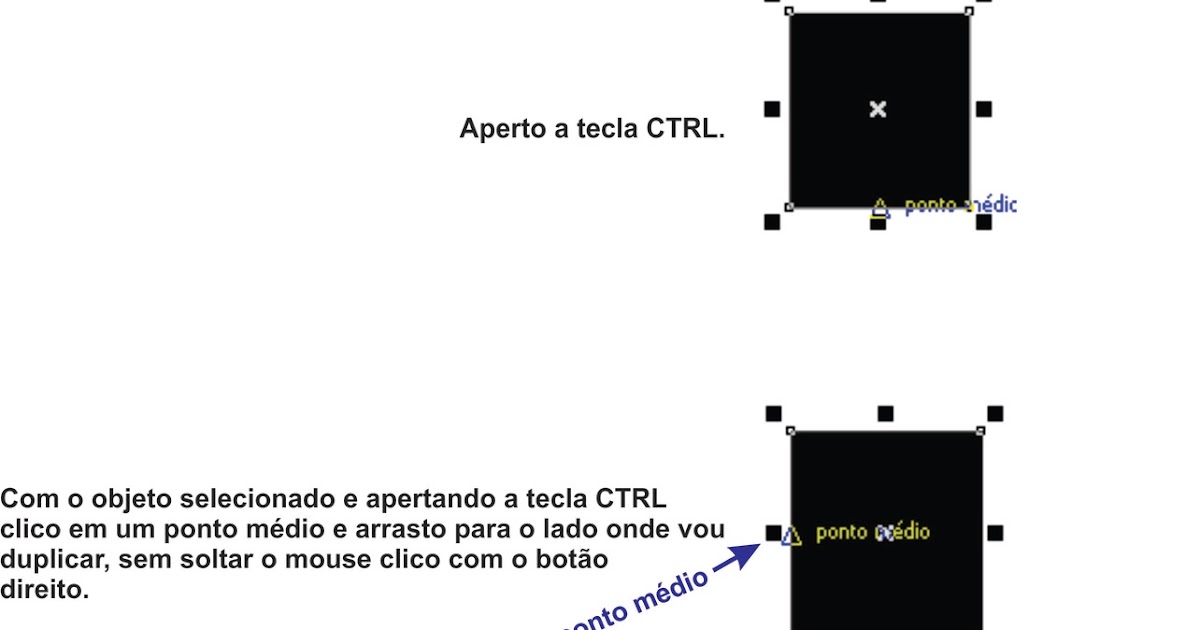 Dicas Tutoriais E Informação Coreldraw Duplicando Objeto