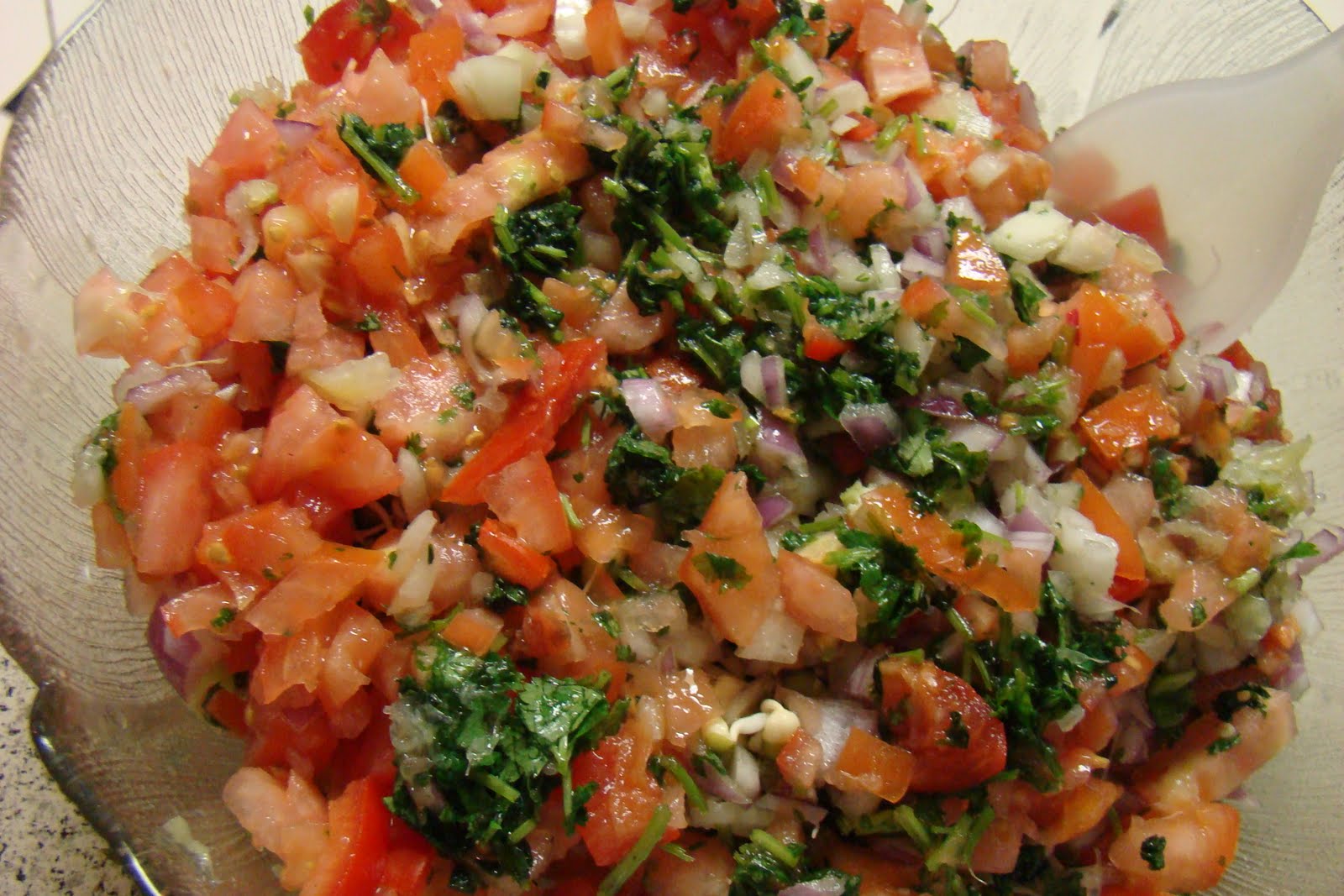 My Favorite Recipes Collection: Sprouted Moong Bean Salad.