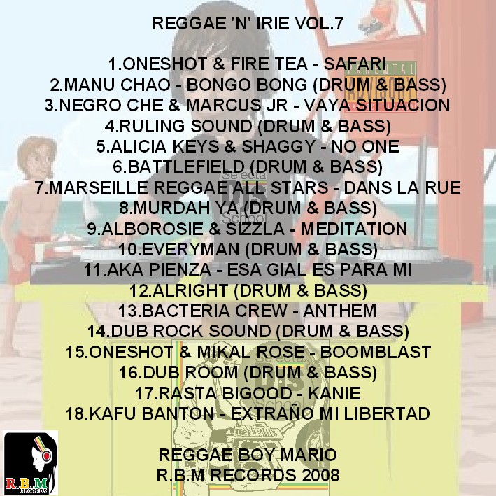 DJ REGGAE BOY MARIO: REGGAE 'N' IRIE VOL.7