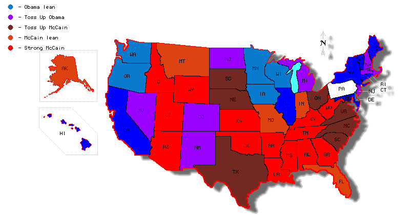 Frontloading HQ: The Electoral College Maps (4/23/08)