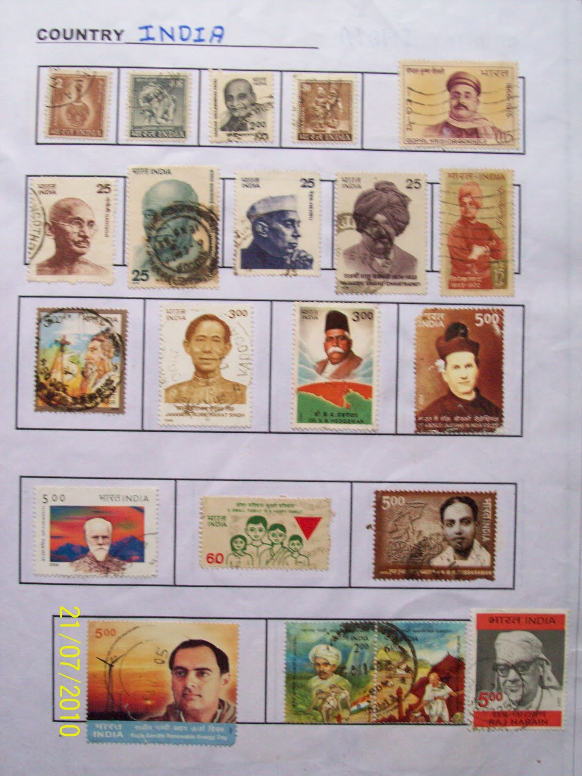 Rare postal stamps & Old Coins: Indian Freedom Fighters & Famous People ...