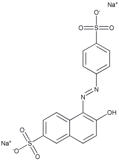 Medicine and Heath: Diagrams of E110 sunset yellow