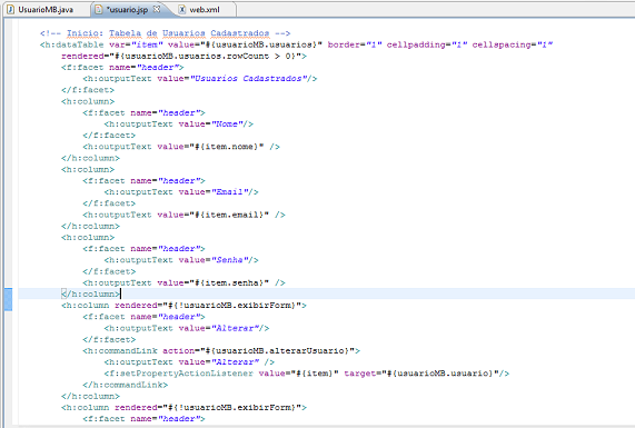 Crud Com Jsf E Hibernate Usando Eclipse Tomcat E Mysql Parte 3