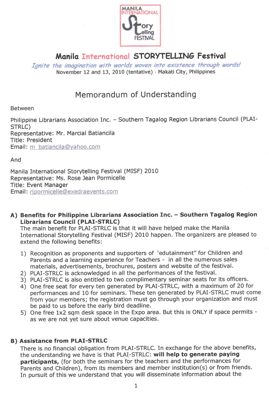 PLAI - Southern Tagalog Region Librarians Council: PLAI-STRLC and MISF ...