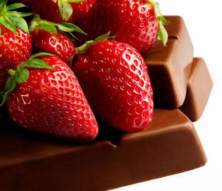 Chocolate com Morango: chocolate com morango