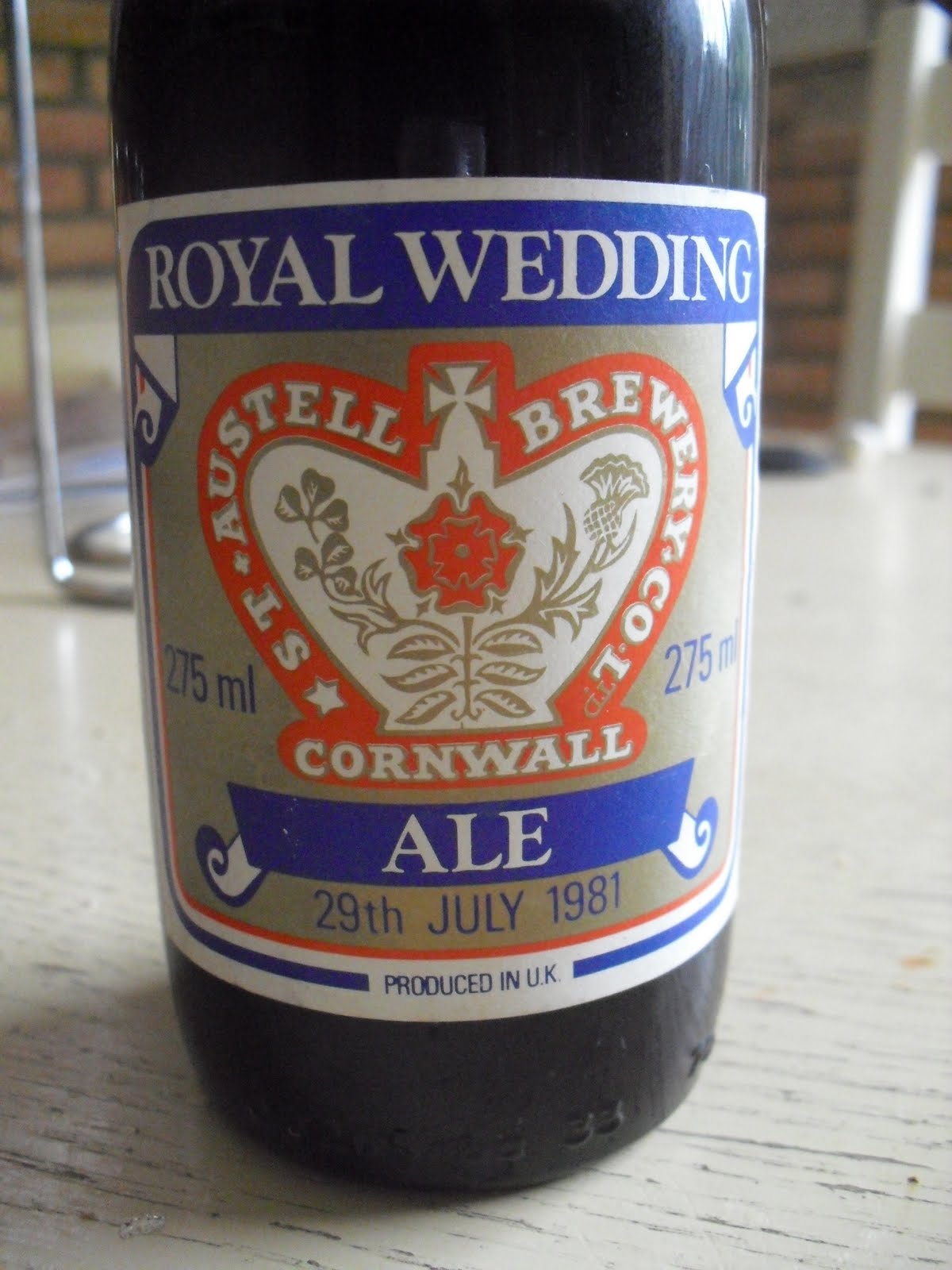 Beer Justice: Royal Wedding Beer - St Austell Royal Wedding Ale 1981