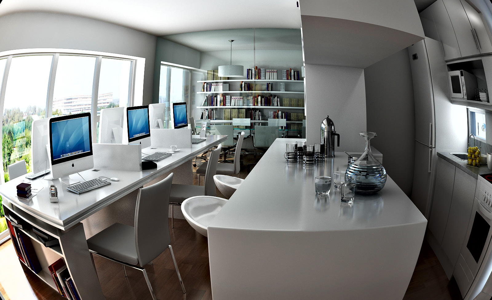 Claudio Gabriel Escobar 3D 2D Arquitectura y Render: render oficina ...