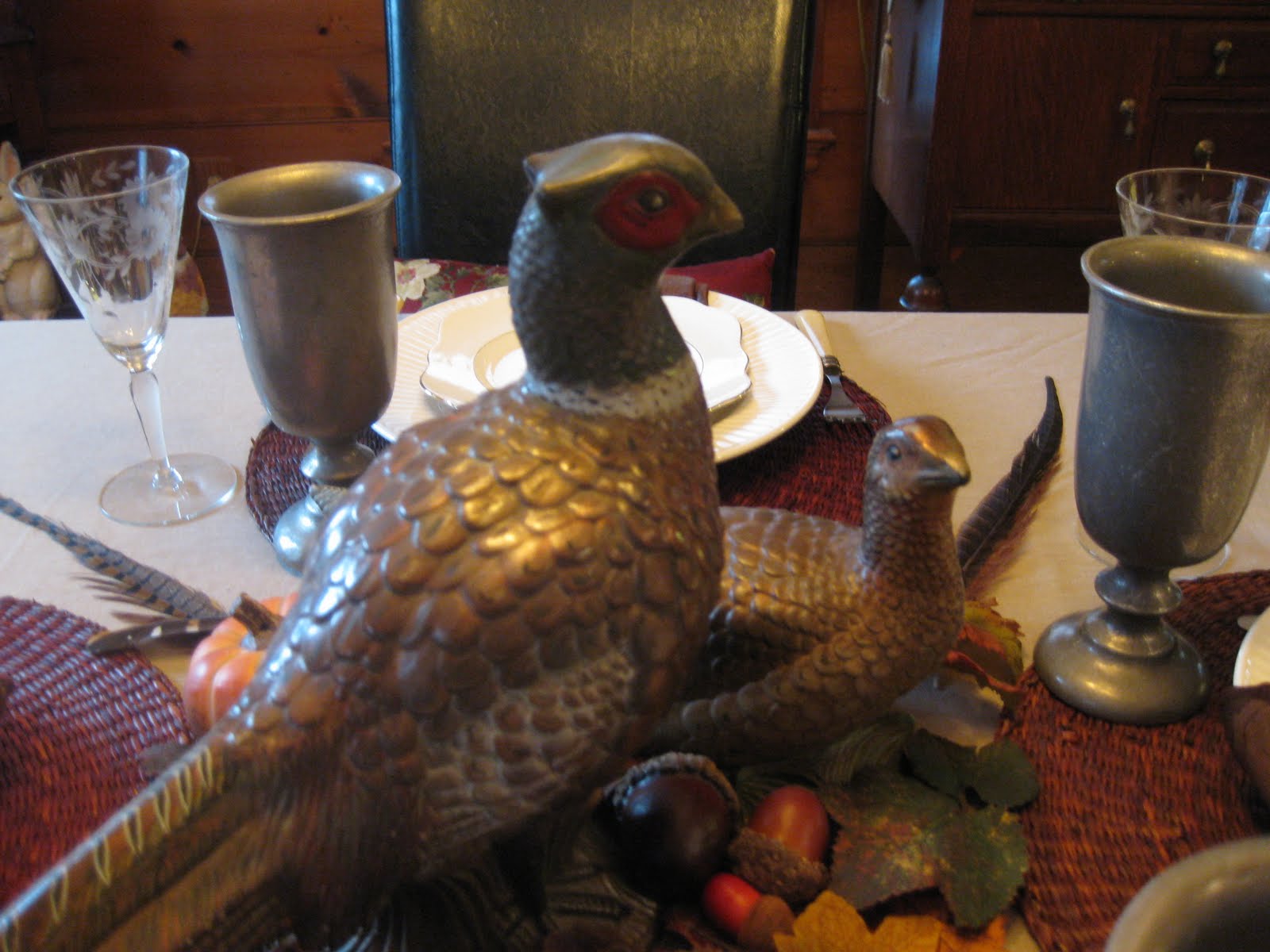 Mid-Atlantic Martha: Tablescape Thursday - Pheasant Fall
