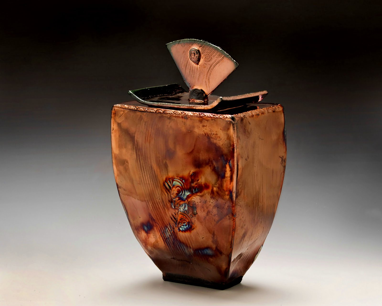 Charlotte Munning Art: Raku with lid