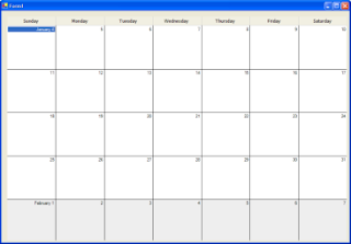 In Liberated Form: An Outlook-style Calendar: Month Control