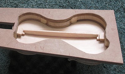 Ken's violin making: Fitting the bass bar
