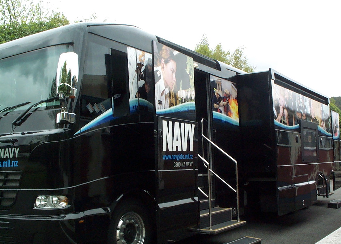 Open the Door to B4: The Navy Bus comes to Visit