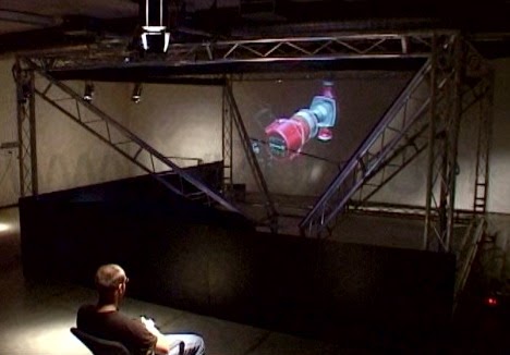 nevertheless: Projector displays Images, like a Hologram