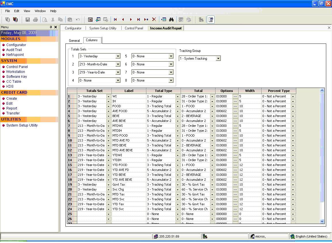 HRKR Help Notes: MICROS: Add Report