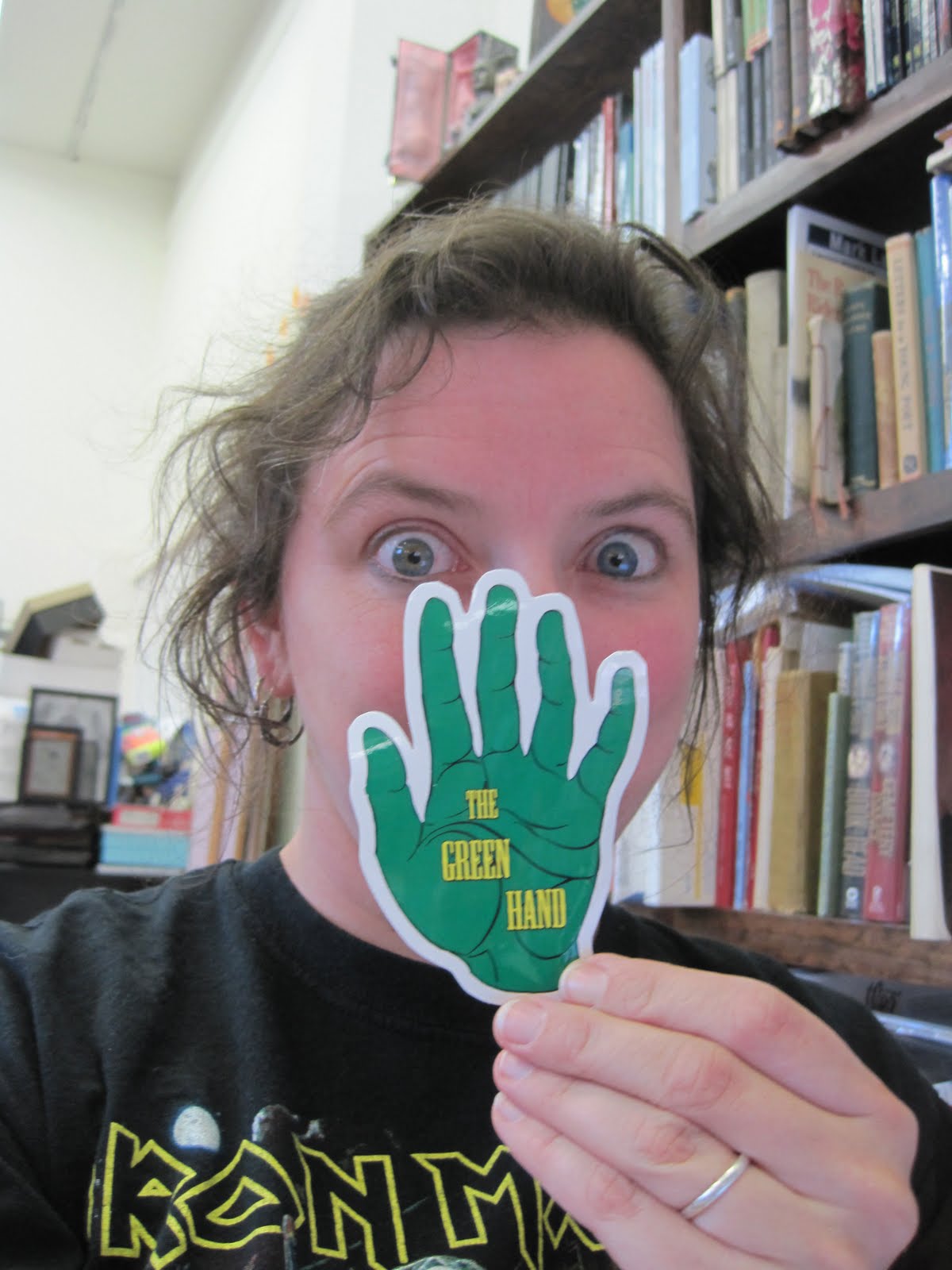 The Green Hand: Stickers! We've got 'em!