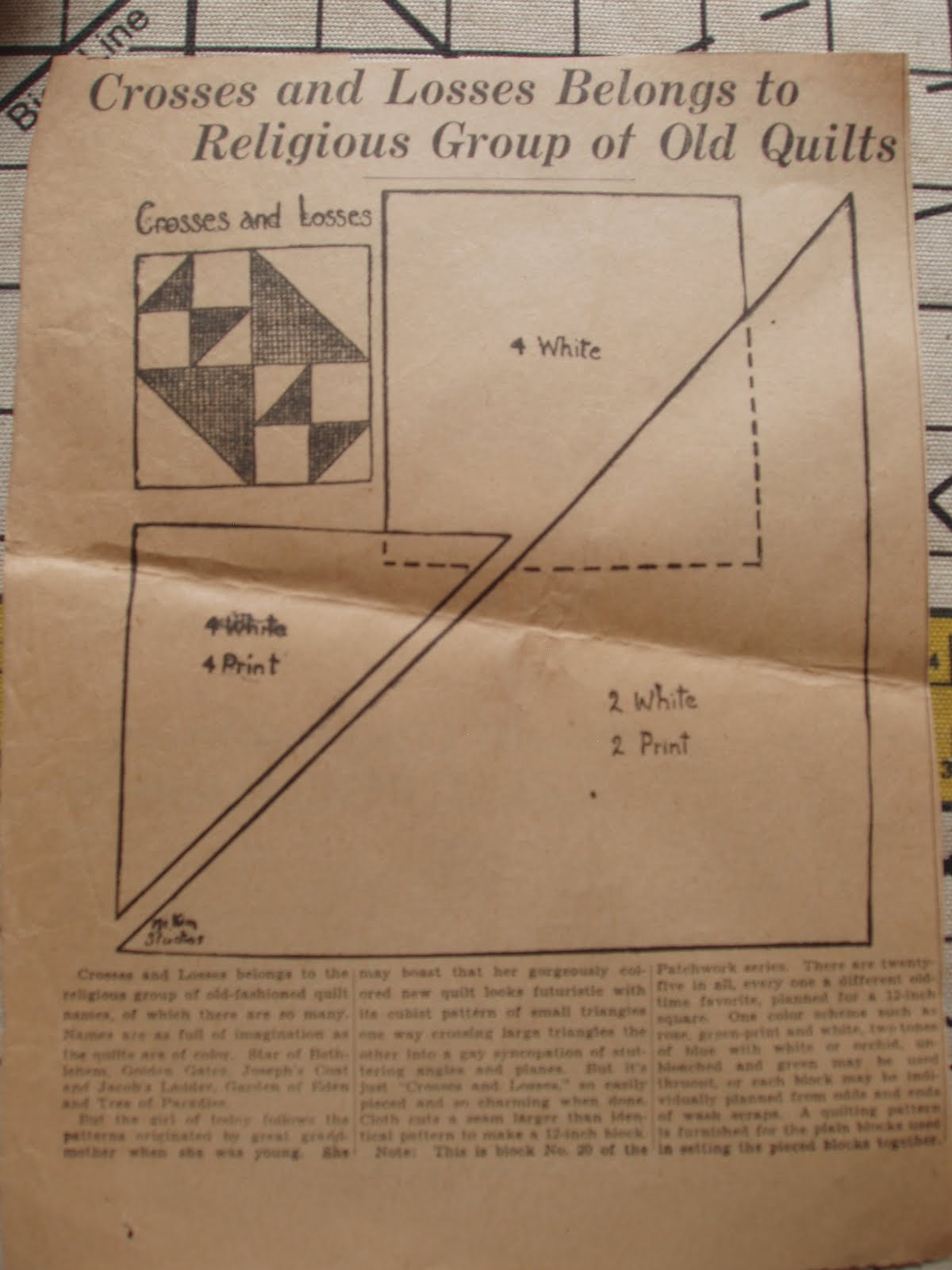 Bric-a-brac Quilter: Vintage Patterns