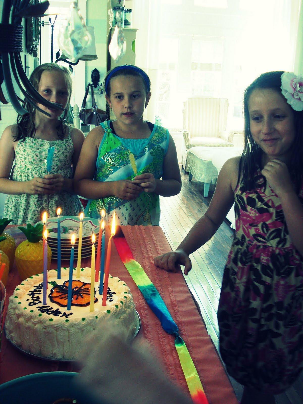 White Wood : Aloha from Sophie's 9th Birthday Party