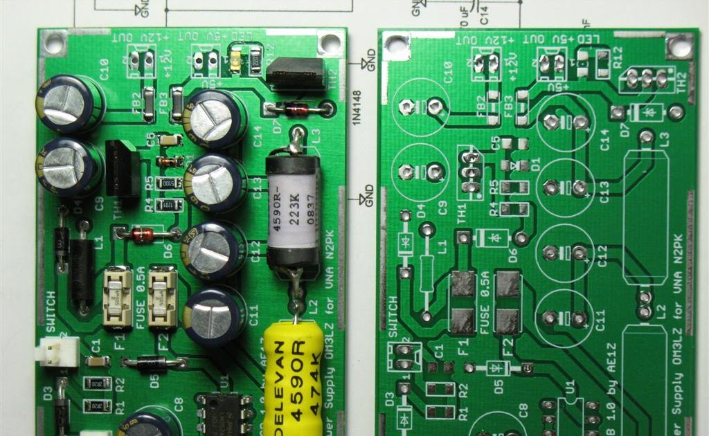 AE1S Science and Engineering Blog: N2PK VNA - Power supply PCB and ...