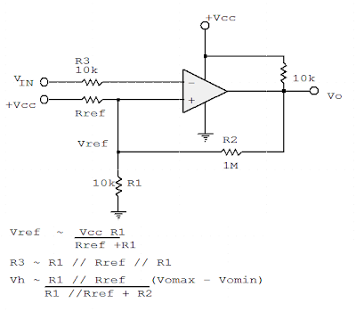 Electronic Circuits Collections: Inverting Comparator With Hysterysis