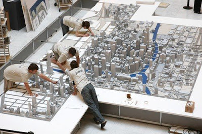 Marina Towers: Scale model of downtown Chicago & Marina Towers on display