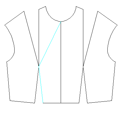 Tipare de croitorie: Tipar - creţi pe linia de închidere