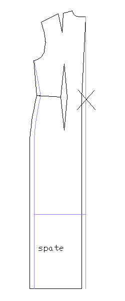 Tipare de croitorie: Tipar rochie parte peste parte.