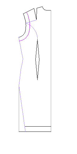 Tipare de croitorie: Tipar rochie parte peste parte.