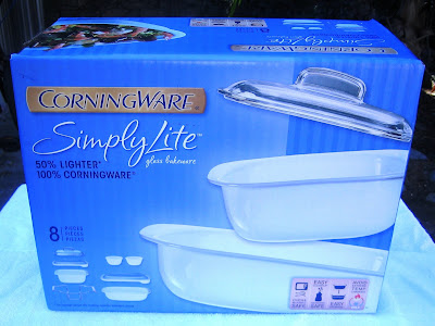 The Wise Spender: Corningware Simply Lite Glass Bakeware 8 Pc Set (SOLD)