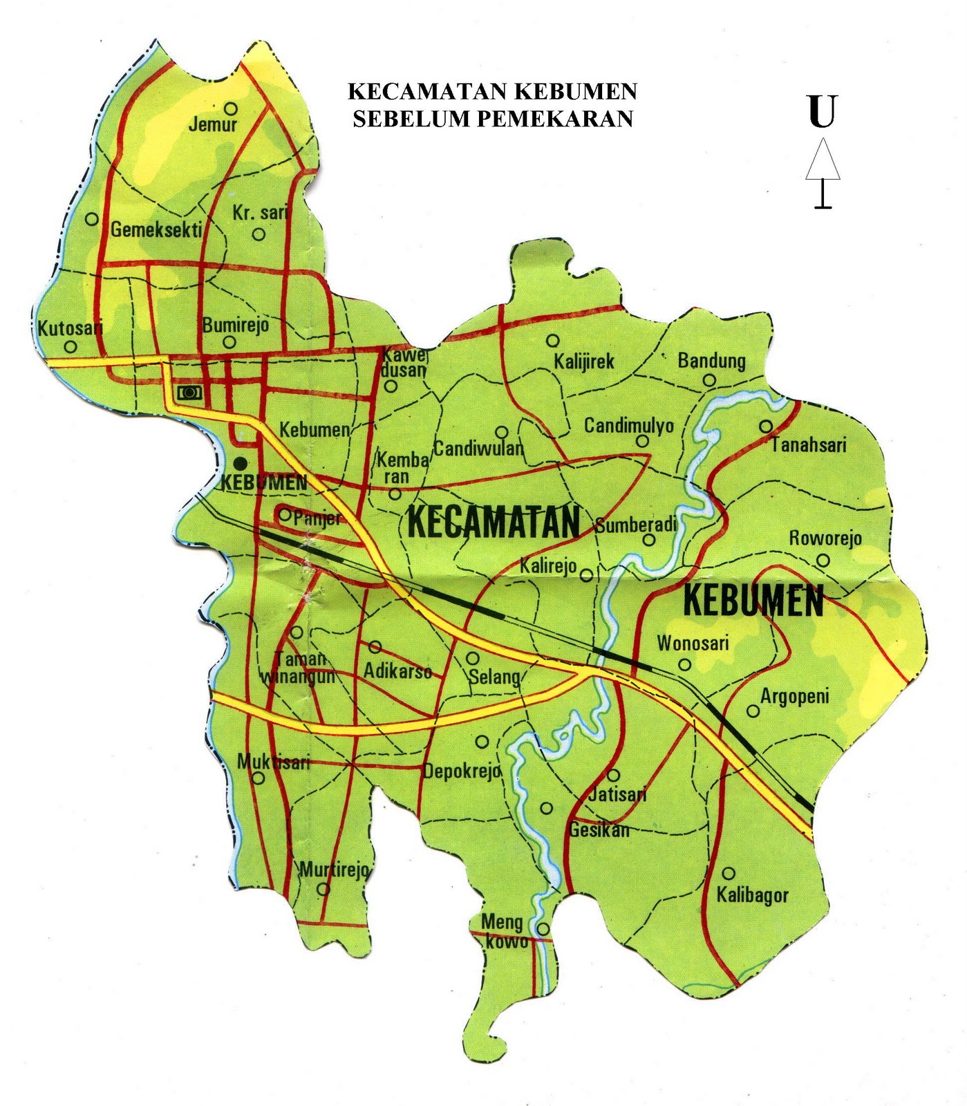 A-Bee: Peta Kecamatan Kebumen Kabupaten Kebumen