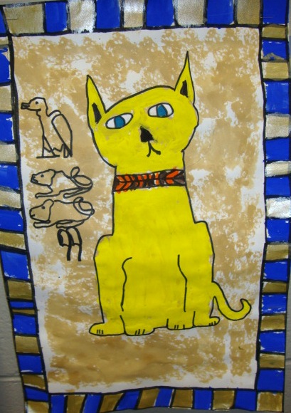 Thomas Elementary Art: 2nd Grade Egyptian Cats