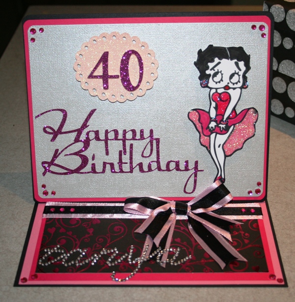 Shelley's Land: Tanya's 40th Betty Boop Card