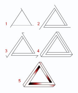 Libangbang (flying fish): how to draw an impossible triangle