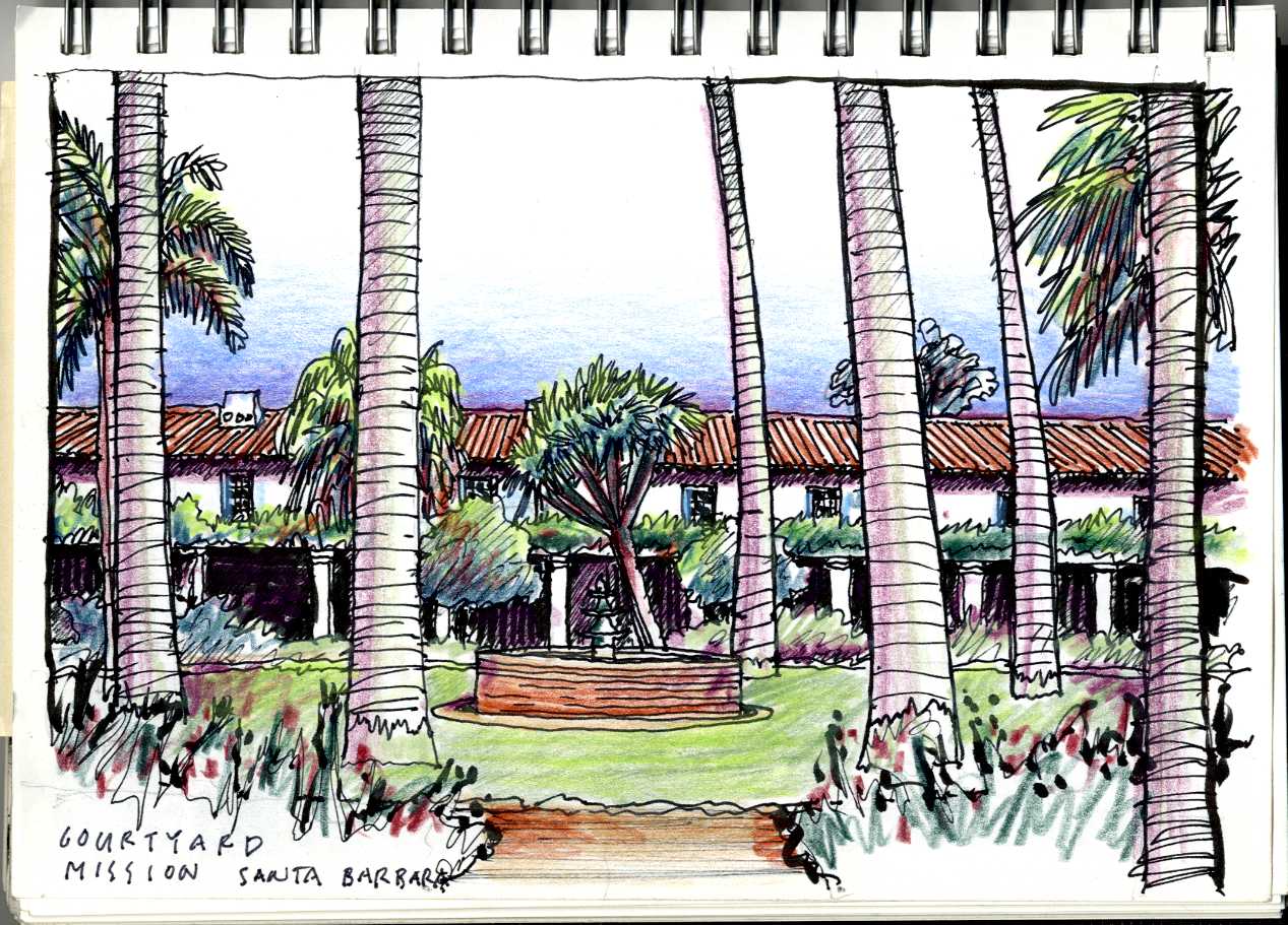 drawing (on) the world: adding color to the courtyard