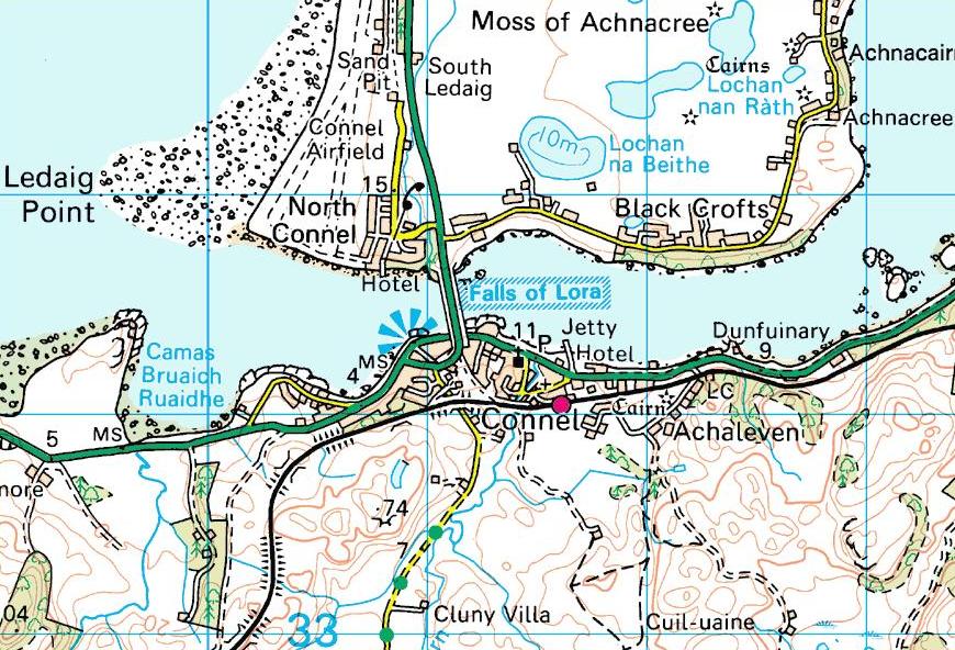 except the Kyles and Western Isles: Connel Ferry