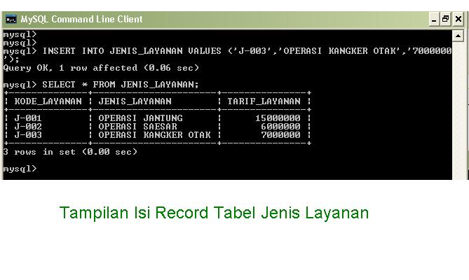 Database RUMAH SAKIT Menggunakan SQL: DATABASE RUMAH SAKIT MENGGUNAKAN ...