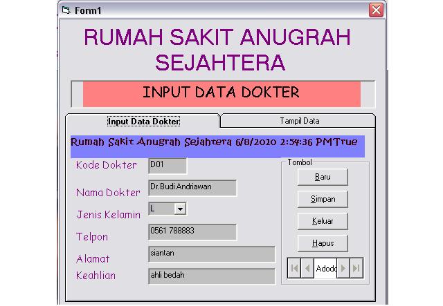 Database RUMAH SAKIT Menggunakan SQL: Tugas terstruktur 2 manipulasi ...