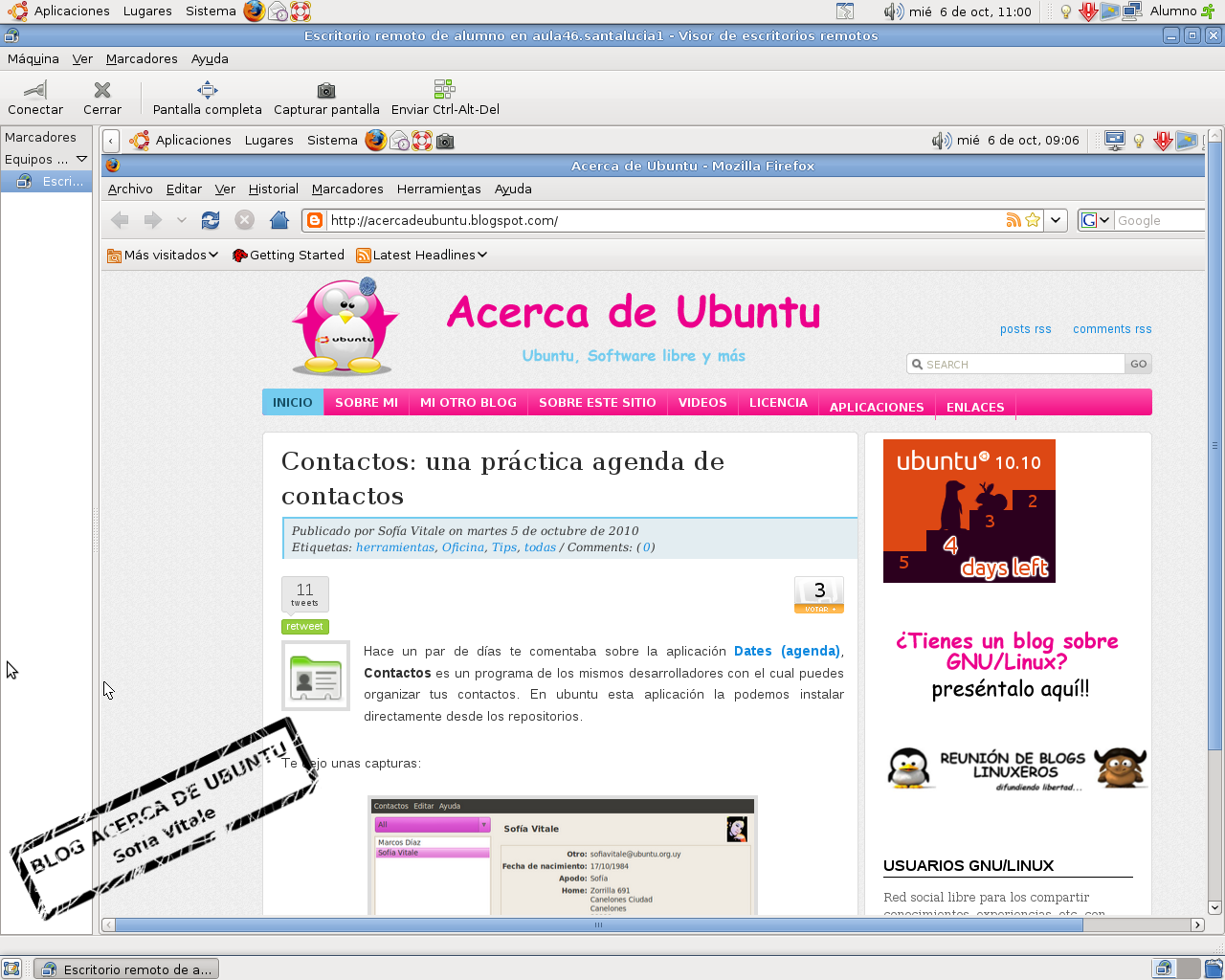 Acerca de Ubuntu: 2010