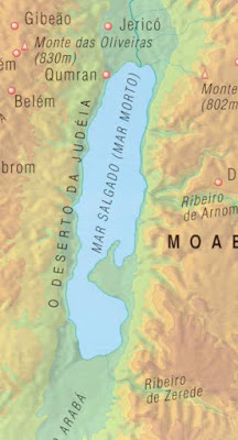 História e Geografia Bíblica: Mapas - Mar Morto