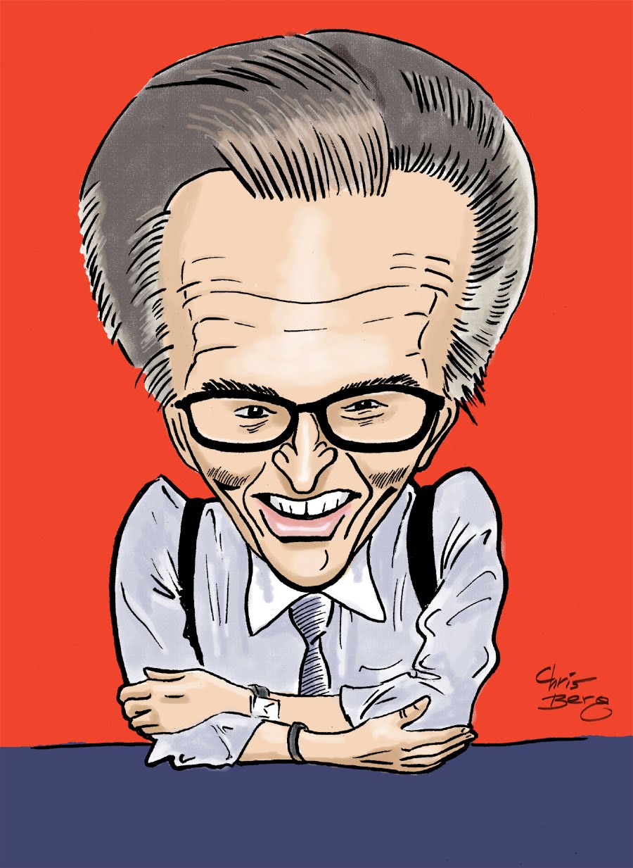 Chris Berg's Caricature Blog: Larry King