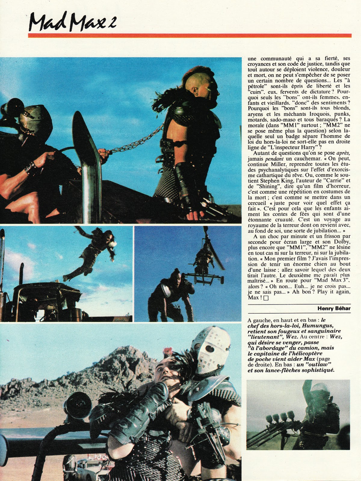 Futuro Finale 2088AD: Tout sur Mad Max 2!