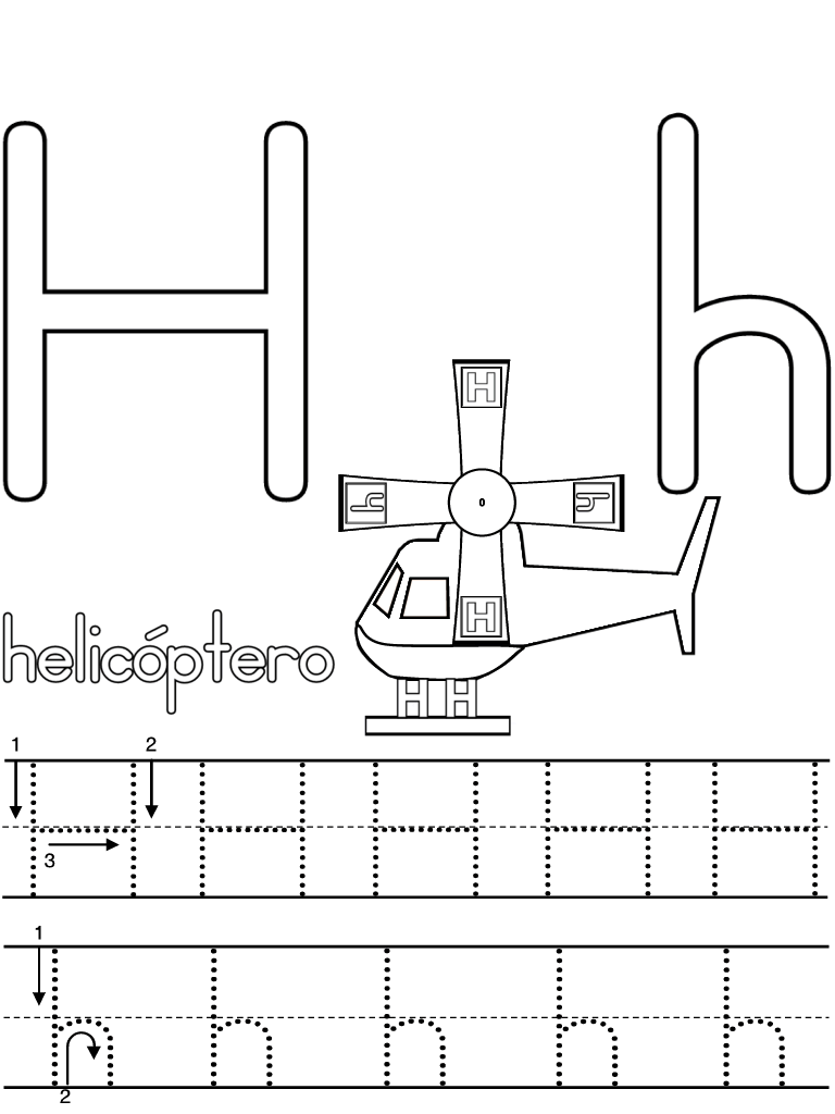 FICHAS DE CALIGRAFIA PARA NIÑOS DE PREESCOLAR:EL ABECEDARIO COLOREAR ...