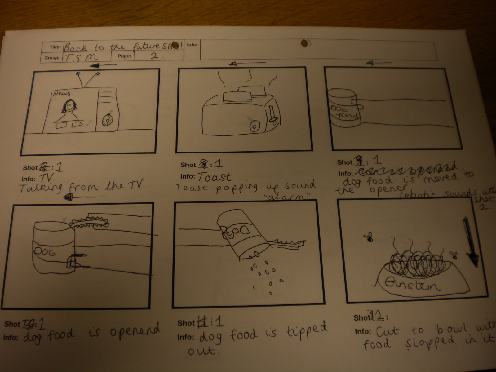 P1-03: Childrens Film Opening 2009/10: Back To The Future Storyboard