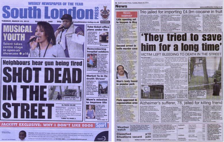 A2 Media Coursework: Analyzing Local Newspapers