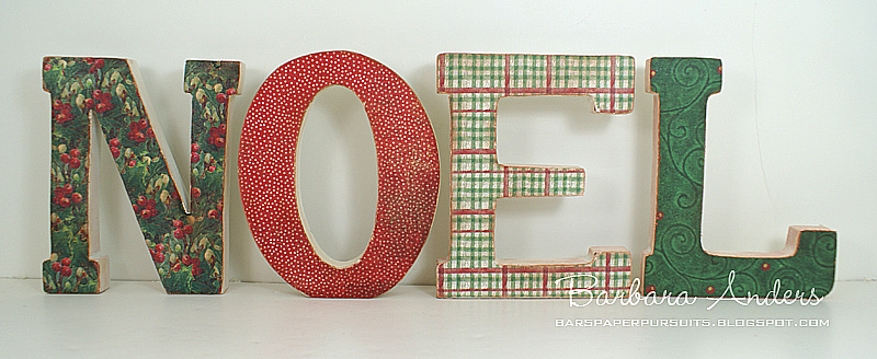 Paper Pursuits: Christmas Pursuits Challenge - NOEL Letters